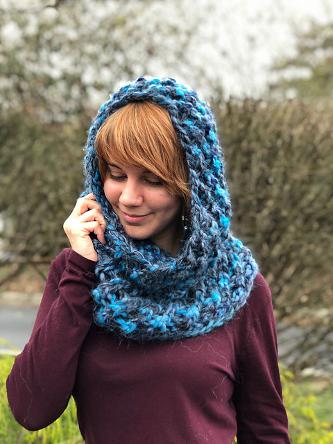 Ravelry: F917 Tall Eyelet Cowl pattern by Plymouth Yarn Design Studio