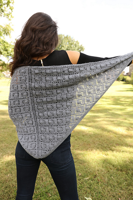 Ravelry: 3352 Leaf Lace Shawl pattern by Plymouth Yarn Design Studio