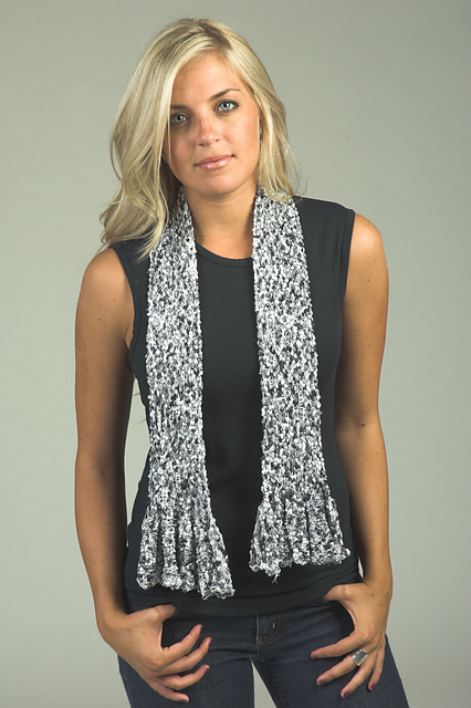 Ravelry: F348 Eros II Ruffled Scarf pattern by Plymouth Yarn Design Studio