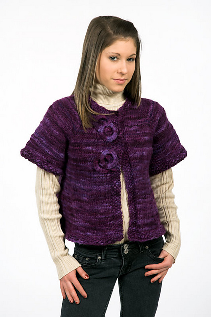 Ravelry: Short Kimono Jacket pattern by Plymouth Yarn Design Studio