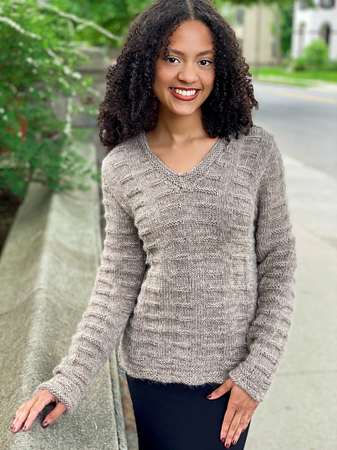 Ravelry: 131 Garter Banded Pullover pattern by Edie Eckman