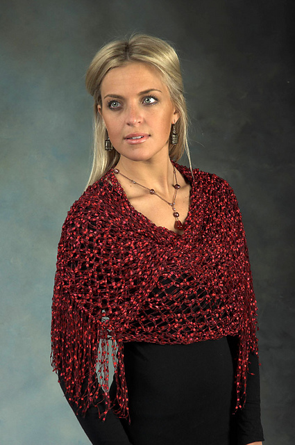 Ravelry: F418 Eros II Shawl pattern by Plymouth Yarn Design Studio