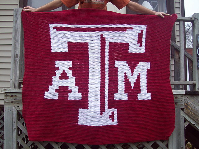 Ravelry: Texas A&M Afghan pattern by PollyAnna Perdue