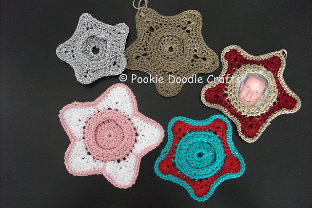 Ravelry: Star Shape Photo Frame pattern by Pookie Doodle Crafts