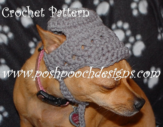 Ravelry: Billed Dog Beanie Hat Dog Beanie pattern by Sara Sach