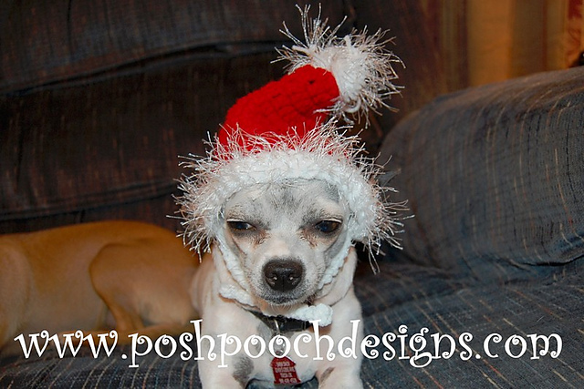 Ravelry: Santa hat for dogs pattern by Sara Sach