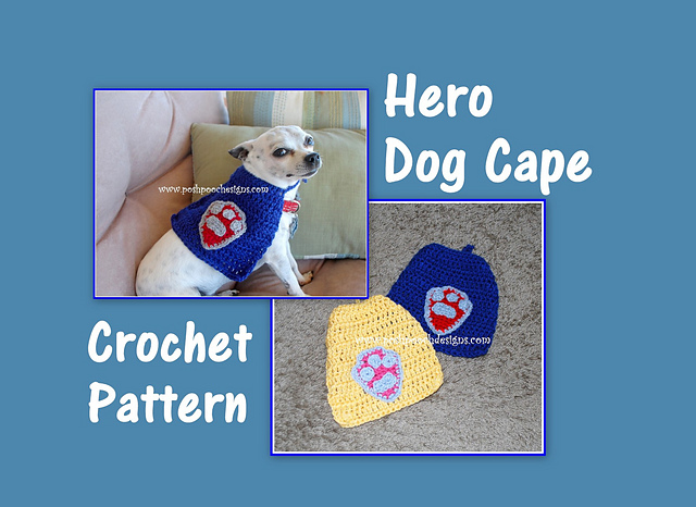 Ravelry: Super Hero Dog Cape pattern by Sara Sach