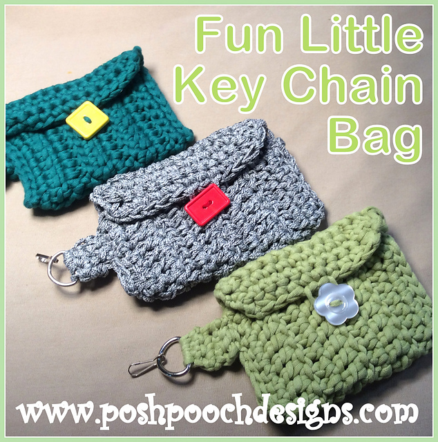 Ravelry: Little Keychain Bag pattern by Sara Sach