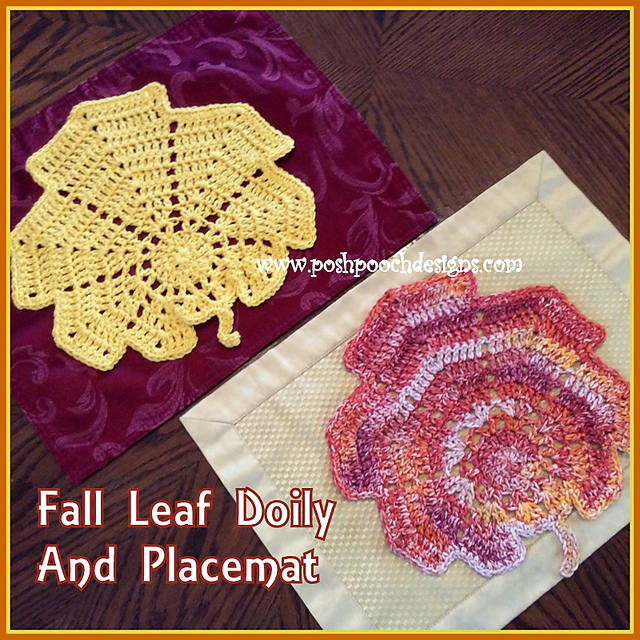 Ravelry: Fall Leaf Doily And Placemat pattern by Sara Sach