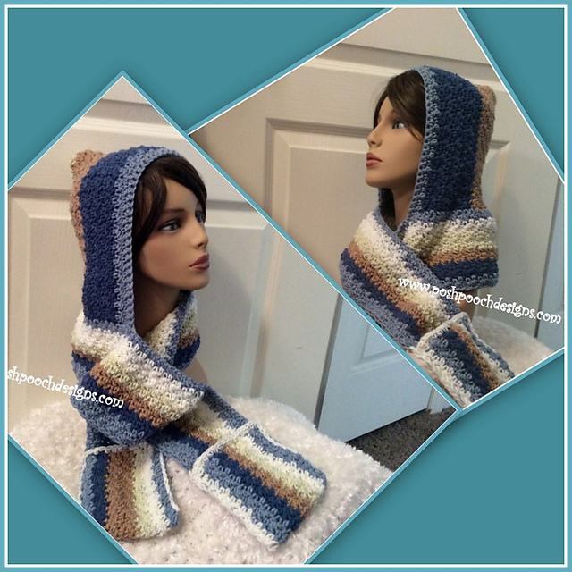Ravelry: Scoodie - Hooded Scarf with Pockets pattern by Sara Sach
