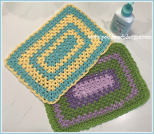 Ravelry: Rectangle Granny Washcloth pattern by Sara Sach
