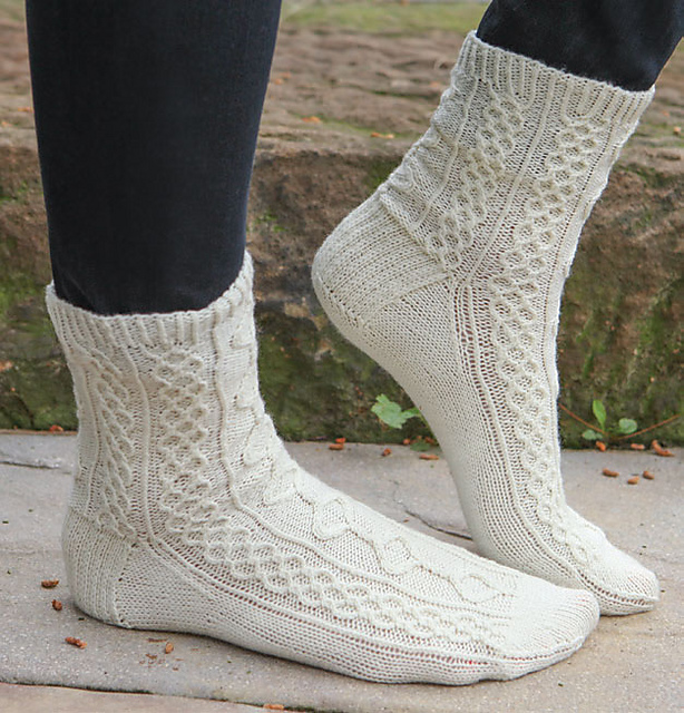 Ravelry: Tudor Windowpane Socks pattern by Nancy Simet