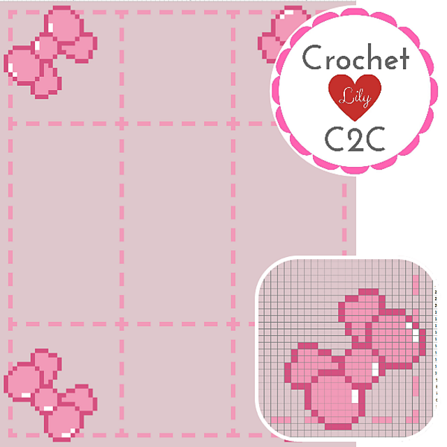Ravelry: The Four Bows C2C Blanket pattern by Liliya Pervushina