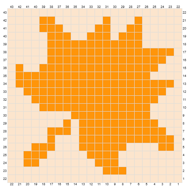 Ravelry: C2C coaster Autumn leaf pattern by Liliya Pervushina