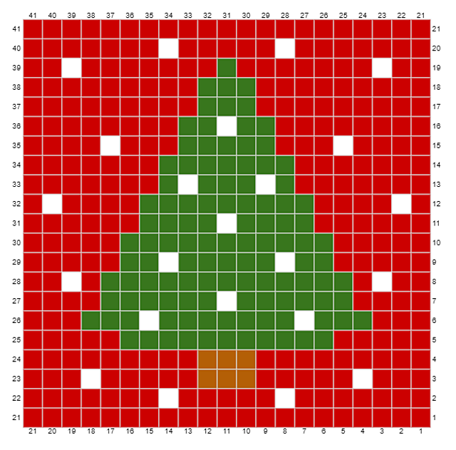 Ravelry: C2C coaster Christmas tree and snowflakes pattern by Liliya ...