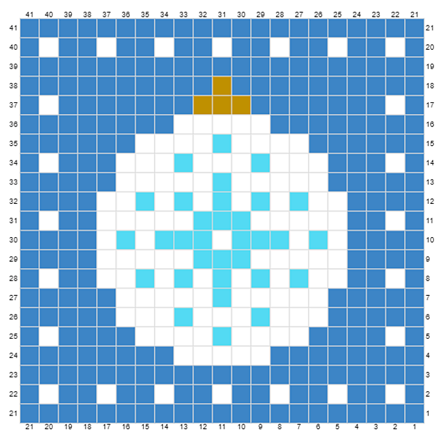 Ravelry: C2C coaster snowflake pattern by Liliya Pervushina