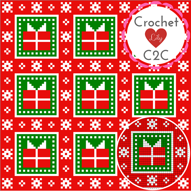 Ravelry: Christmas little boxes C2C blanket pattern by Liliya Pervushina