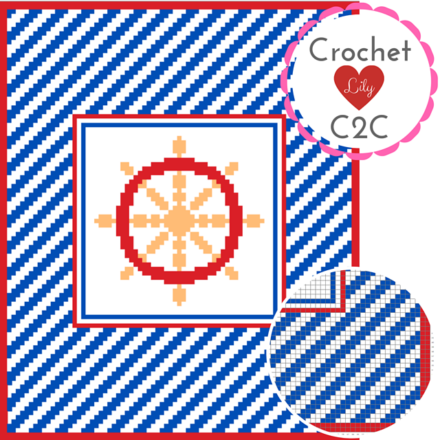 Ravelry: Ship Wheel C2C Blanket pattern by Liliya Pervushina