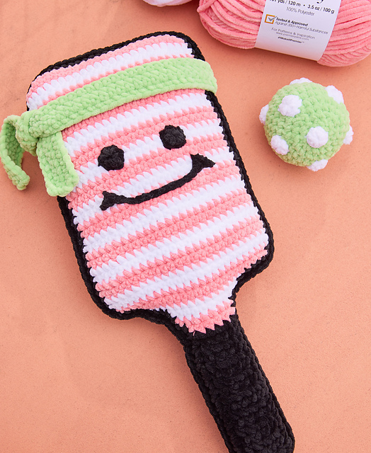 Ravelry: Patty the Pickleball Paddle and Ball pattern by Amy Gunderson