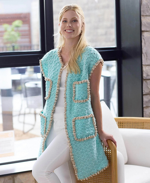 Ravelry: The River Seine Tunic Vest pattern by Liz Salazar