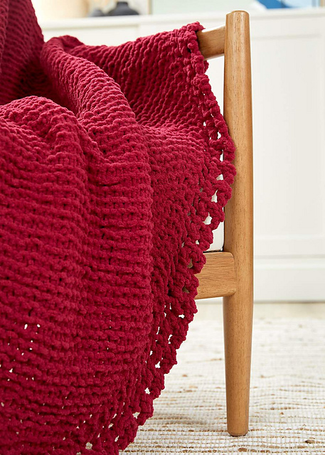 Ravelry: Diagonal Lace Edge Throw pattern by Premier Yarns Design Team