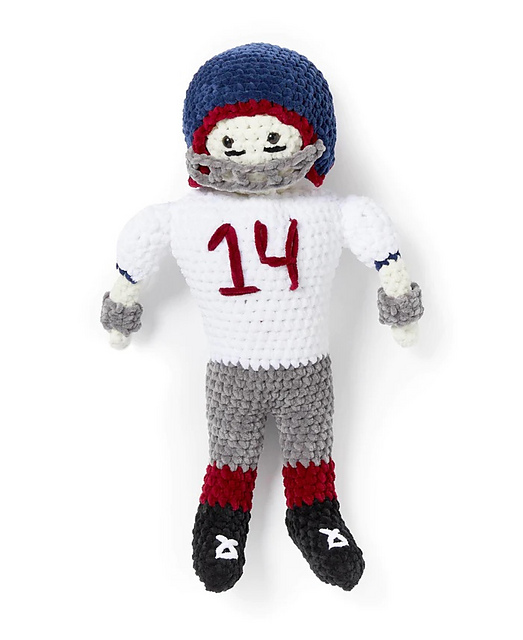 Ravelry: Football player pattern by Premier Yarns Design Team
