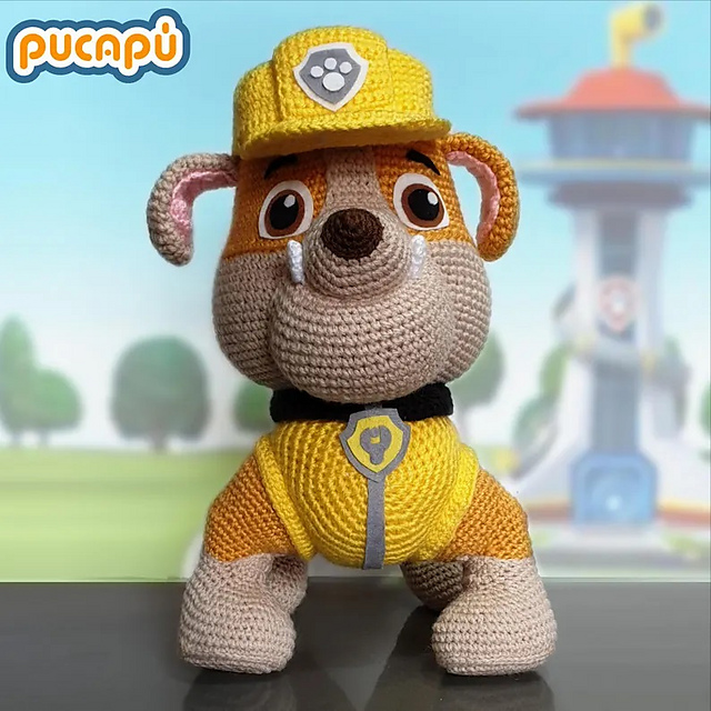 Ravelry: Rubble Paw Patrol pattern by Pucapu Amigurumis