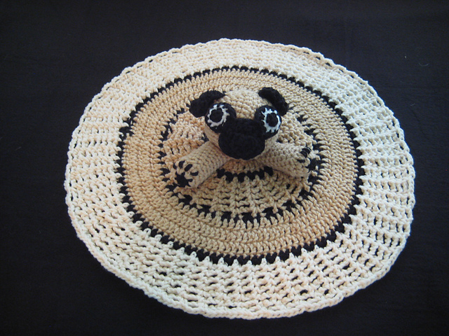 Ravelry: Pug Puppy Lovey Blanket pattern by Debbie Calvert