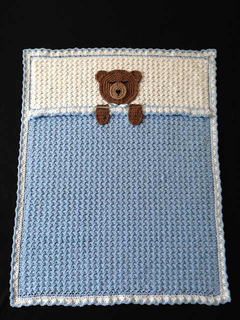 Ravelry: Teddy Bear Bedtime Blanket pattern by Debbie Calvert