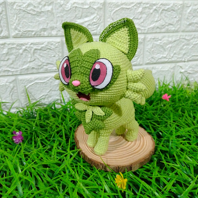 Ravelry: Sprigatito pattern by PumpiCrochet