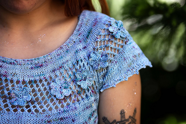 Ravelry: Crystal clear tee pattern by Katherine Smart