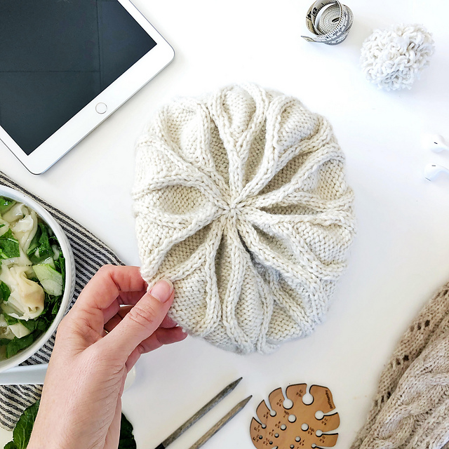 Ravelry: Wavy Cable Hat pattern by Purl Foundry