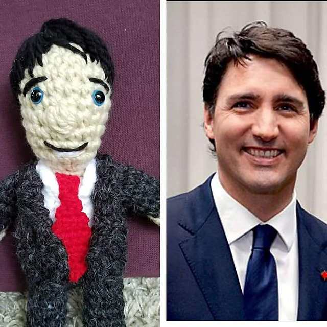 Ravelry: Justin Trudeau Baby Lovey pattern by Purple Couch Crafts