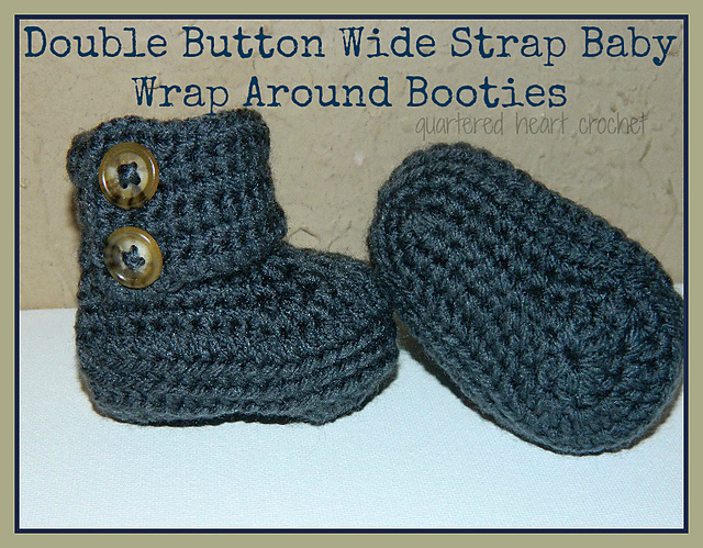 Ravelry: Double Button Wrap Around Boots pattern by Amy Ditmore