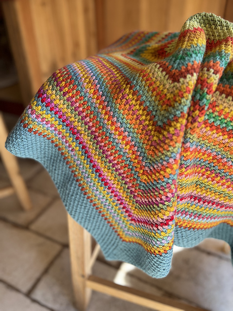 Ravelry: Spring Blue Blanket pattern by Kiersten Figurski