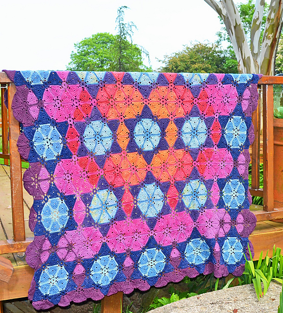 Ravelry: Supernova Crochet Blanket pattern by Amanda Perkins