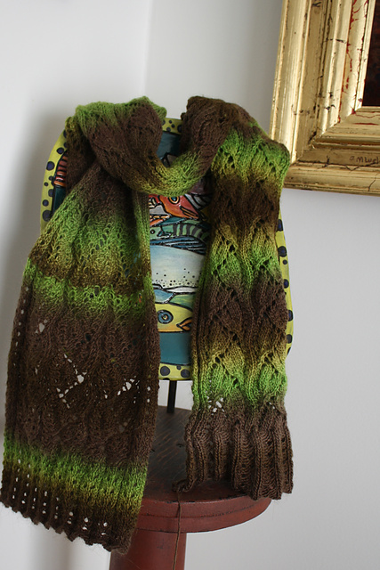 Ravelry: Man's Lace Scarf pattern by DoublePointed Designs