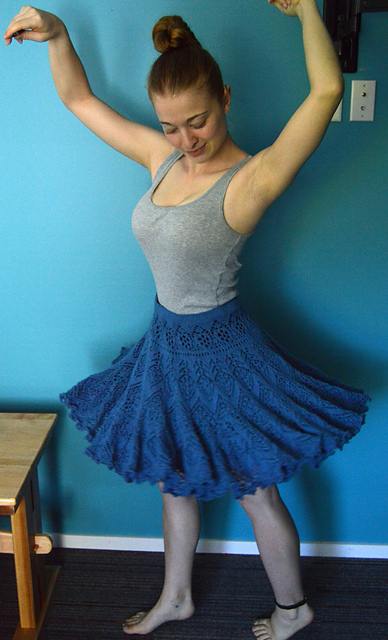 Ravelry: Quixii's Stor Lysedug Skirt