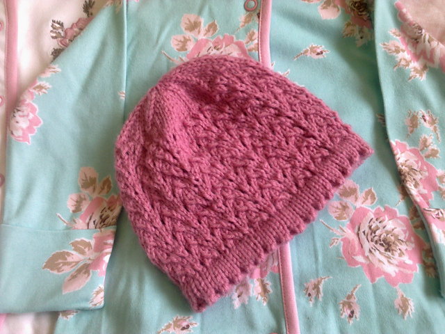 Ravelry: Apple Blossom Baby Hat pattern by Sarah Franklin