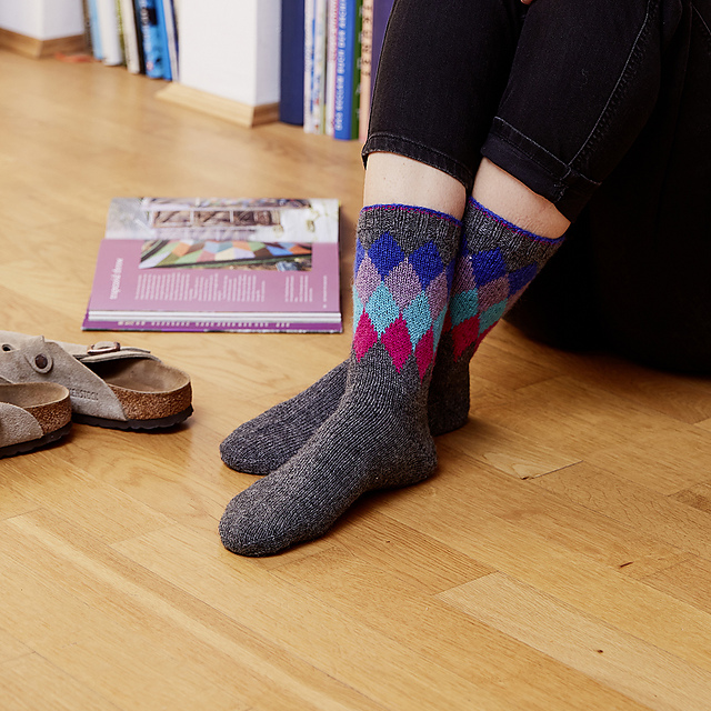 Ravelry: R0484 Argyle Socks pattern by Kaffe Fassett