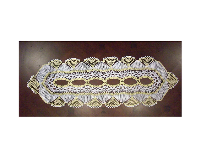 Ravelry: 2-Color Long Oval Doily pattern by Richard Sechriest