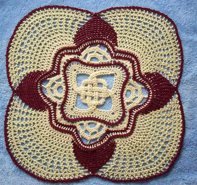 Ravelry: Celtic Knot Doily in Two Colors pattern by Richard Sechriest