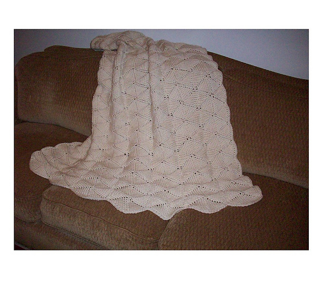 Ravelry: Textured Diamonds Crocheted Afghan pattern by Richard Sechriest