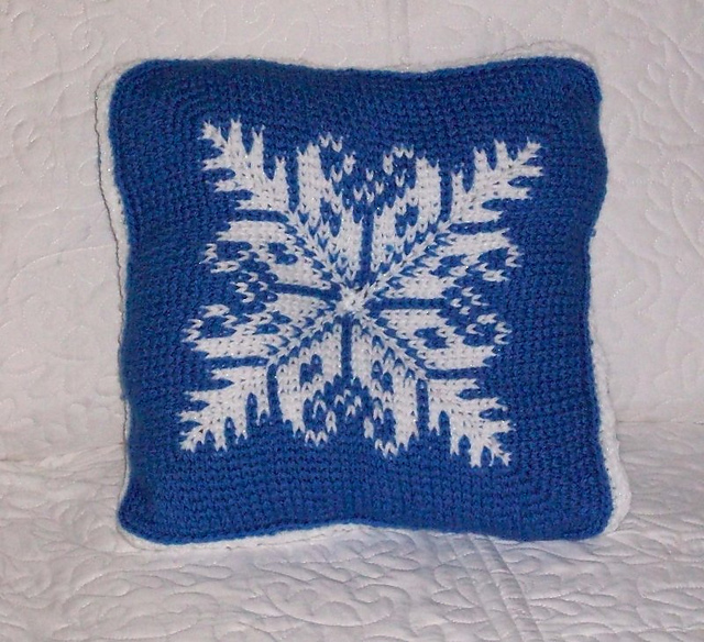 Ravelry: Snowflake Pillow pattern by Richard Sechriest