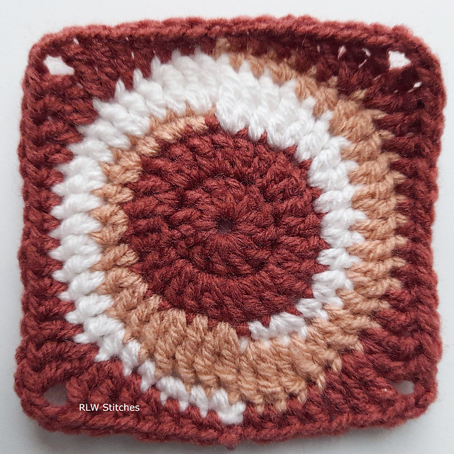 Ravelry: Spiral Motif Square pattern by Rebecca Wilson