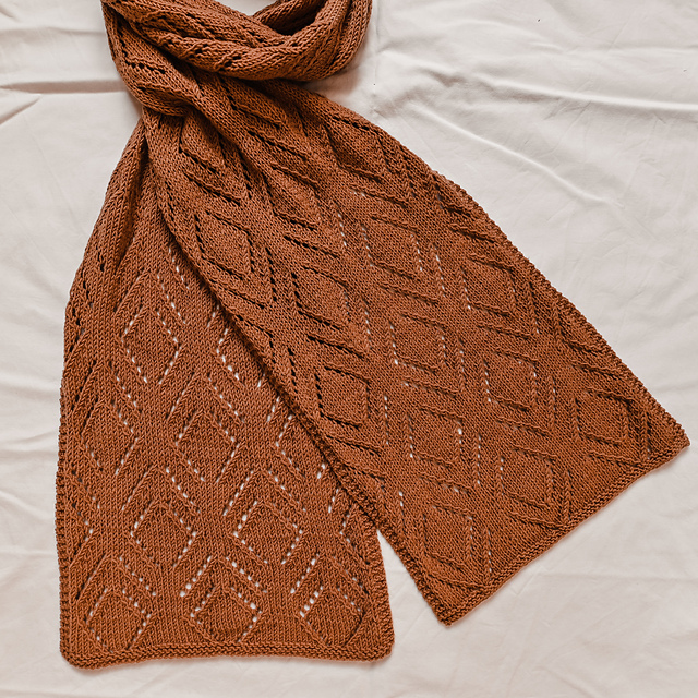 Ravelry: Beginner's Lace Scarf pattern by Simone Ryan