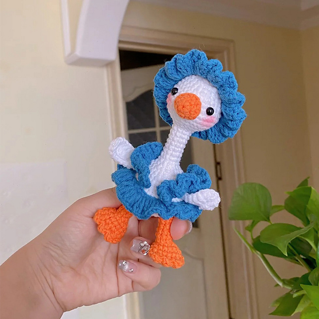 Ravelry: Amigurumi Cute Duck with Ruffled Dress pattern by Rachel Sun