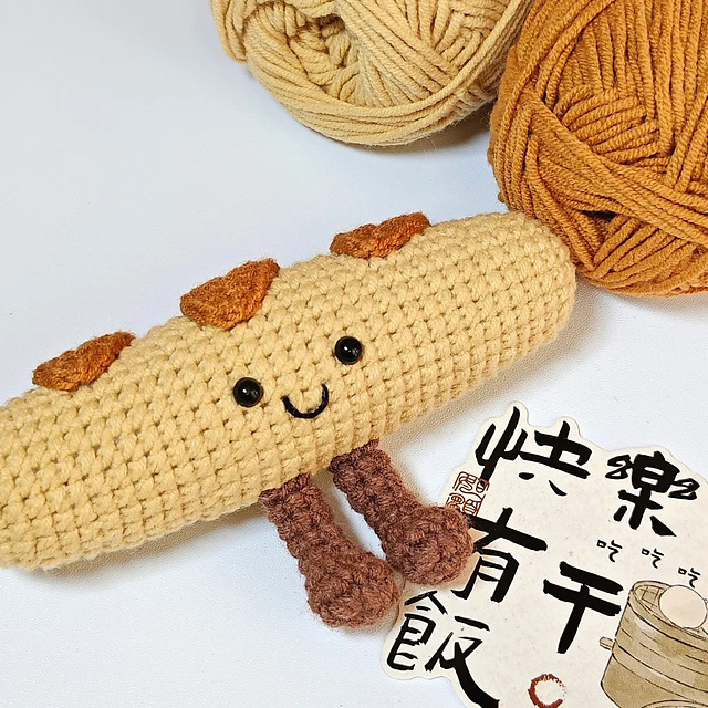 Ravelry: Amigurumi Baguette pattern by Rachel Sun