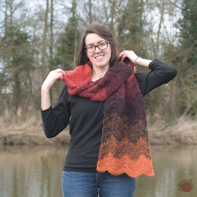 ripple scarf knitting pattern