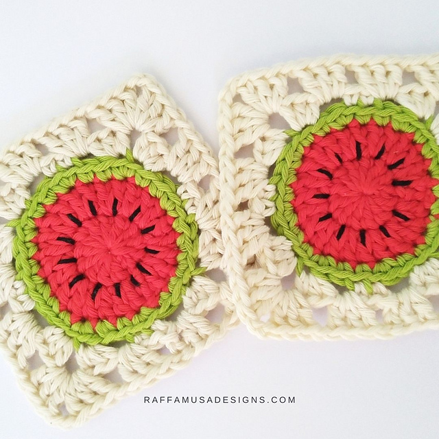 Ravelry: Watermelon Granny Square pattern by Raffaella Tassoni